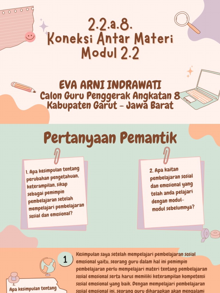 2.2.a.8. Koneksi Antar Materi - Modul by Eva Arni Indrawati | PDF