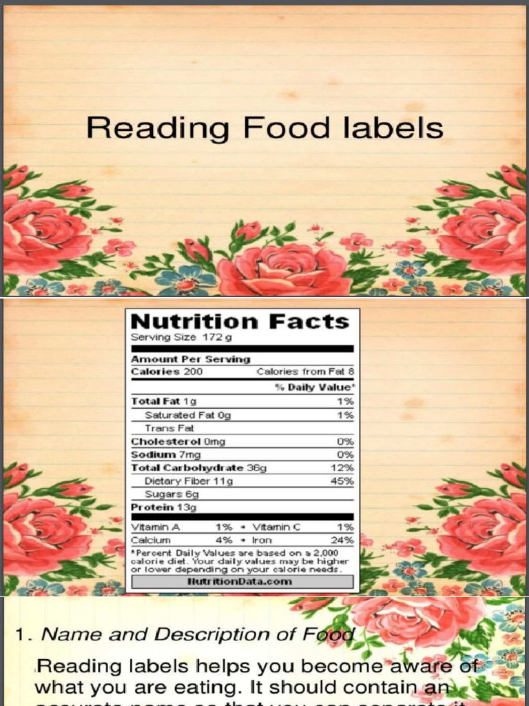 food labels | PDF