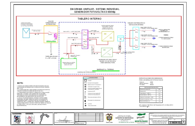 Planos Electrics 01 | PDF | Fotovoltaica | Panel solar