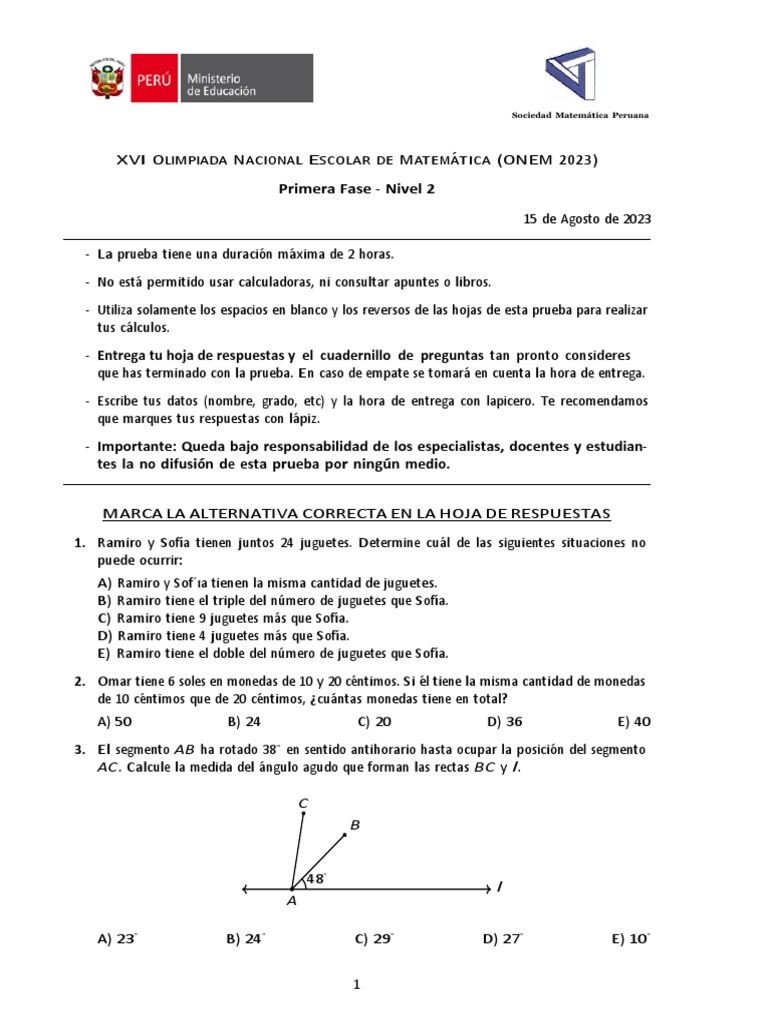 Onem 2023 | PDF | Perú