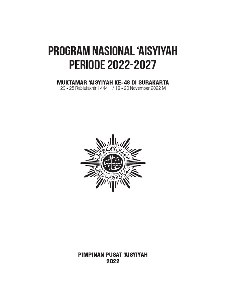 Program Nasional Aisyiyah 2022-2027 | PDF
