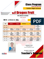 Timetable - Grade 8 | PDF