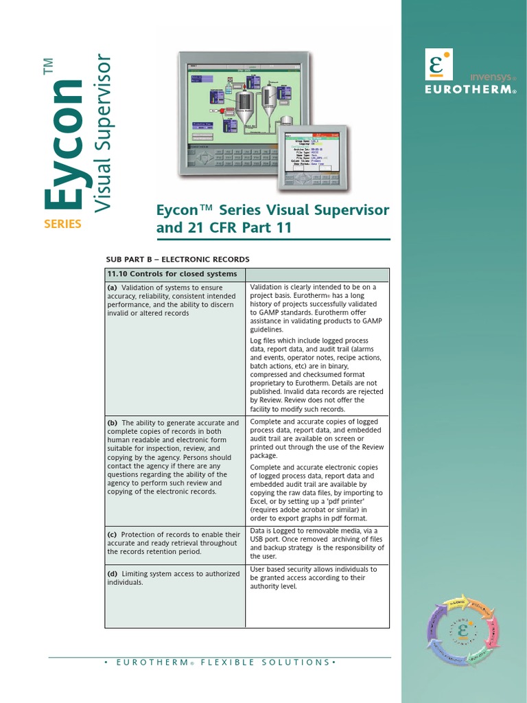 Eycon 21CFR | PDF | Password | Records Management