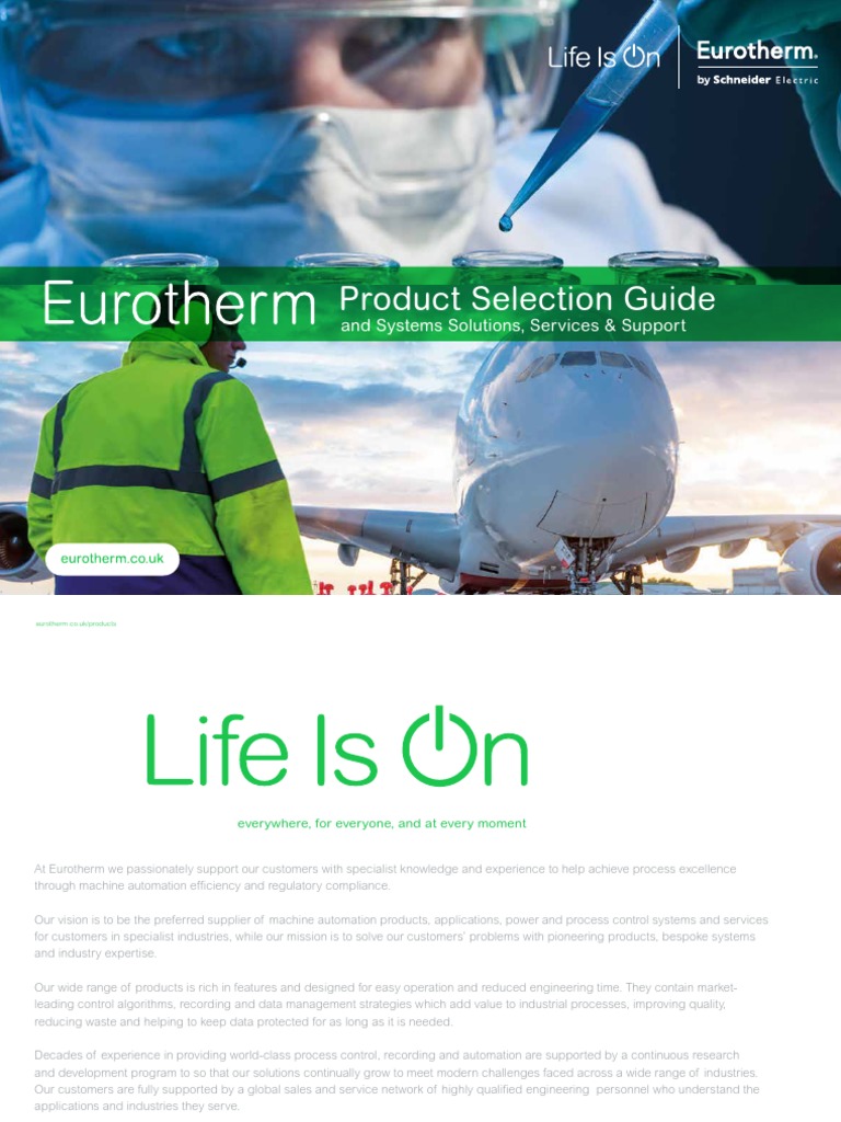 Eurotherm Product Selection Guide | PDF | Automation | Electrical ...