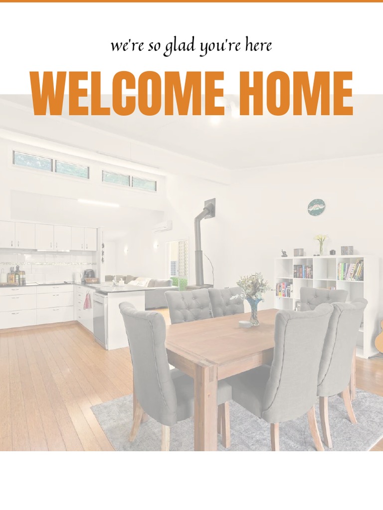 Welcome Home: We're So Glad You're Here | PDF