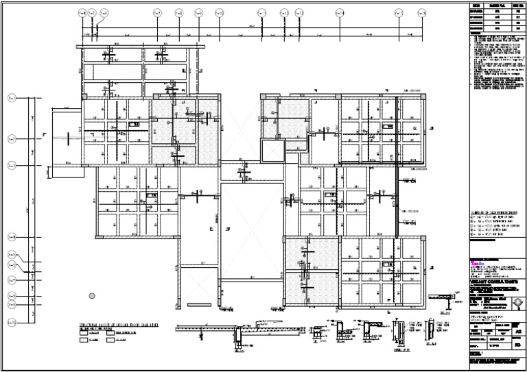 C07 - Structural Layout of Ground Floor Slab - R3 - Jashubhai Patel - SH 1 of 3 | PDF