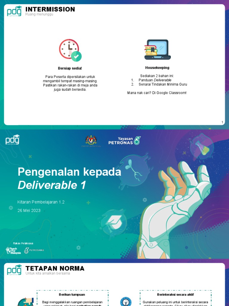 (K4 - KP1.2) Pengenalan Kepada Deliverable 1 | PDF