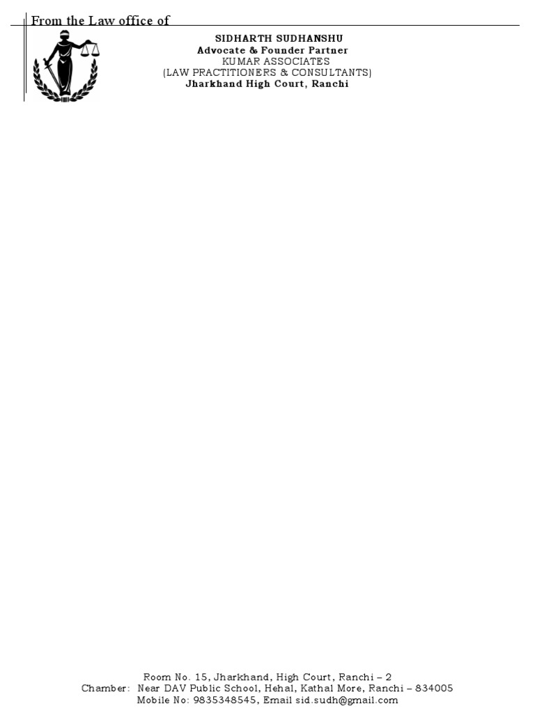 138 Legal Notice Format | PDF