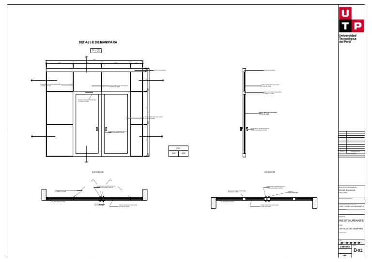 Detalle de Mampara | PDF