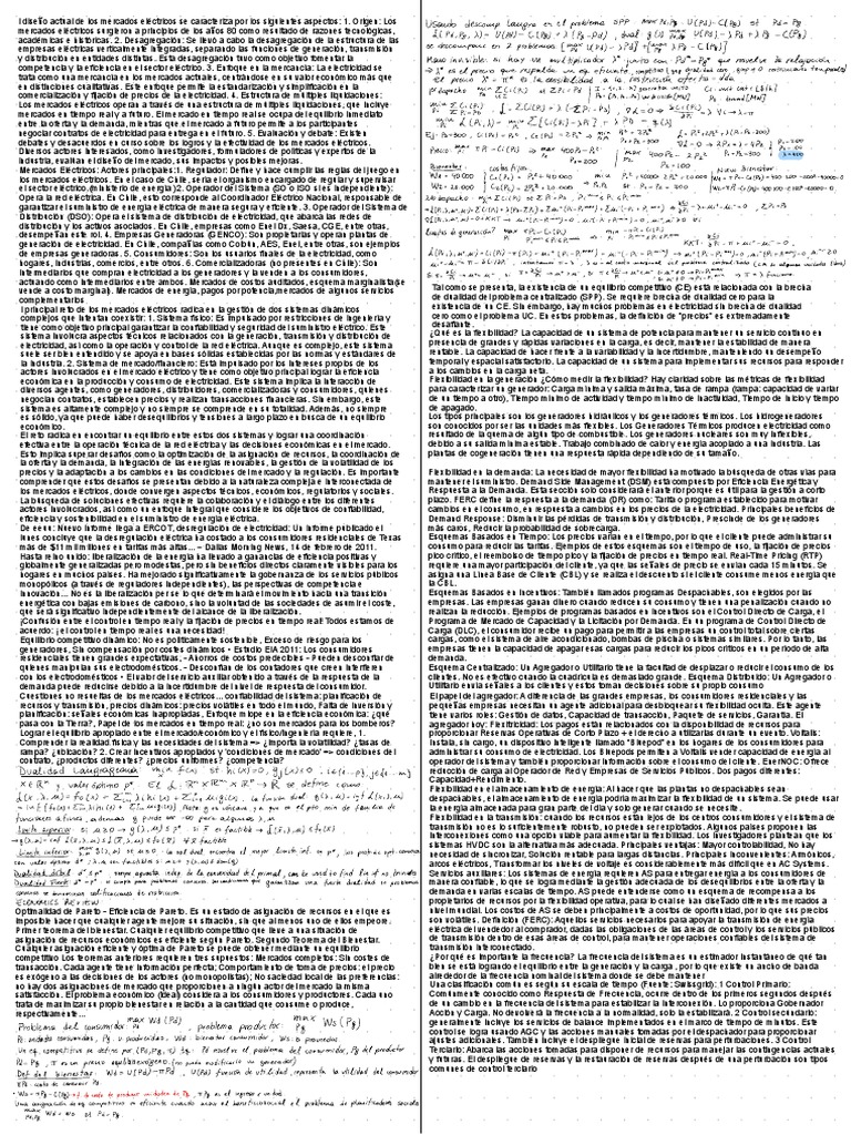 Resumen I2 | PDF | Mercado (economía) | Ingenieria Eléctrica