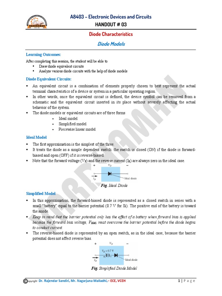 EDC Handout # 03 | PDF