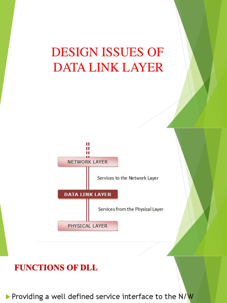 Design Issues Of Dll Pdf Error Detection And Correction Computer Network
