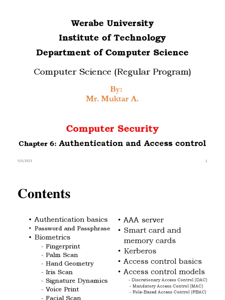 Chapter 6 | PDF | Smart Card | Password