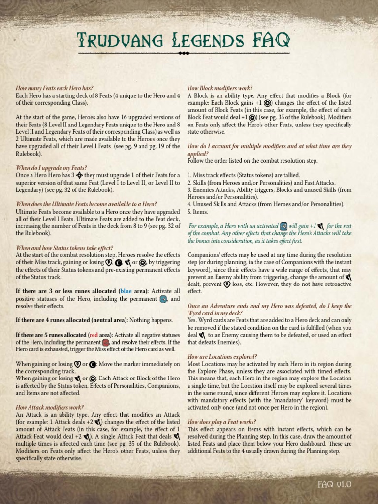 Trud Legends-FAQ 1.0 | PDF | Gaming