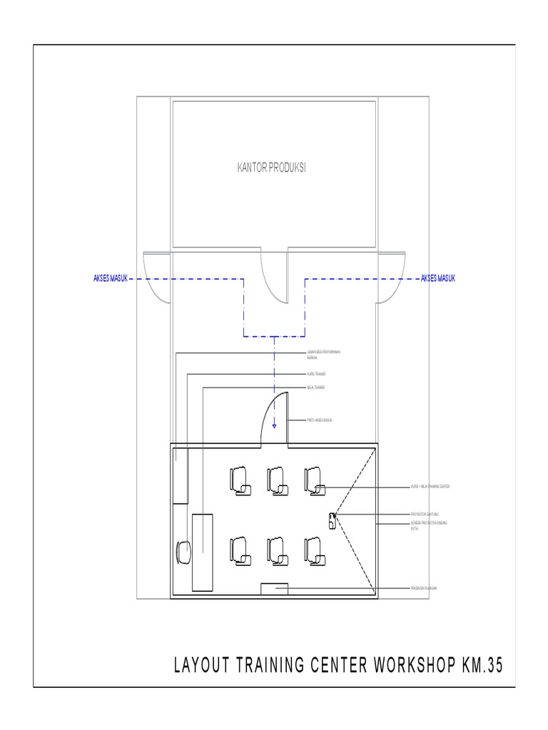 Layout Training Center Workshop Km35 | PDF