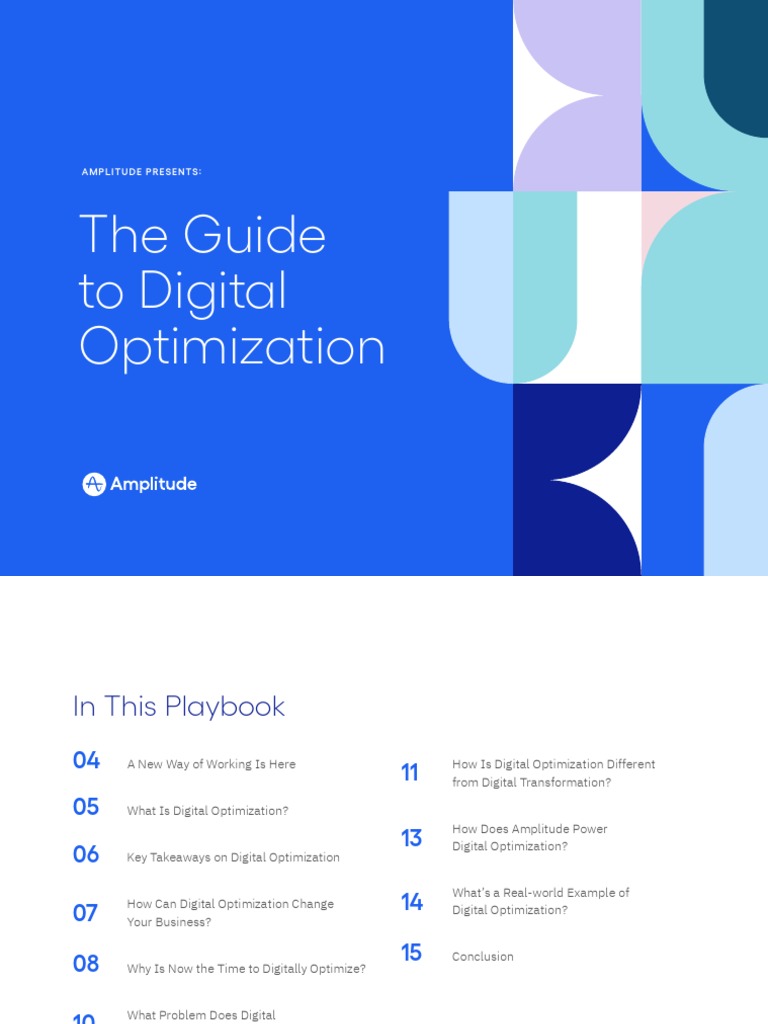 Amplitude Ultimate Guide To Digital Optimization Playbook 006 | PDF | Customer Experience ...