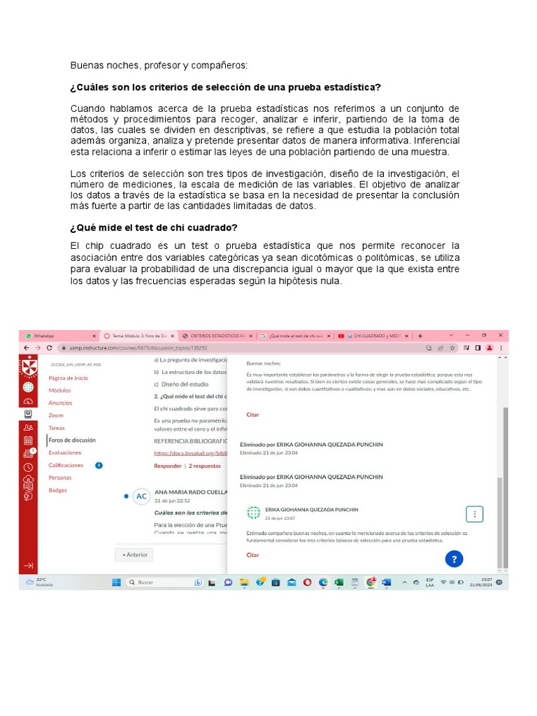 Foro 3 Estadistico | PDF