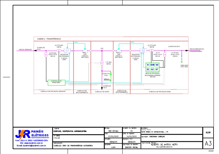 Projeto QTA - COOPAVEL-01 | PDF | Engenharia Elétrica | Energia elétrica