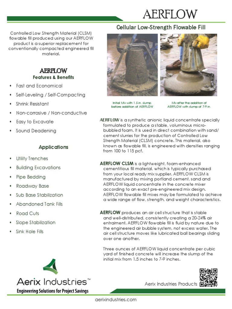 AERFLOW Flyer 0519 | PDF | Concrete | Physical Sciences