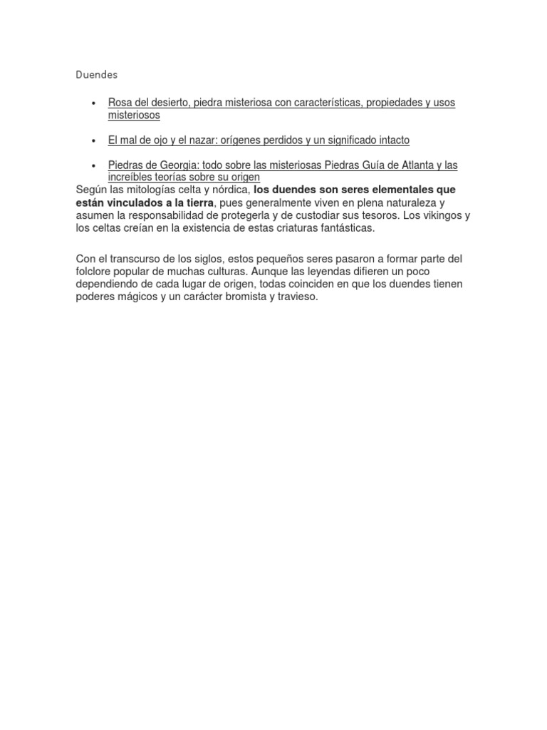 Duendes DEL SOL | PDF | Folklore