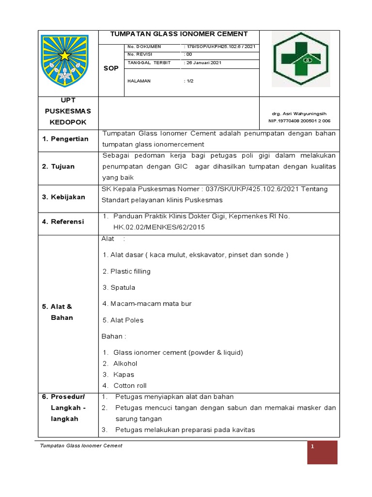 Sop Tumpatan Gic | PDF