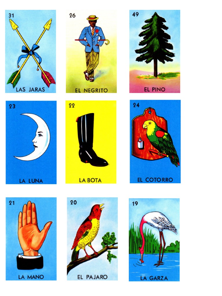 Cartas Lotería Mexicana | PDF