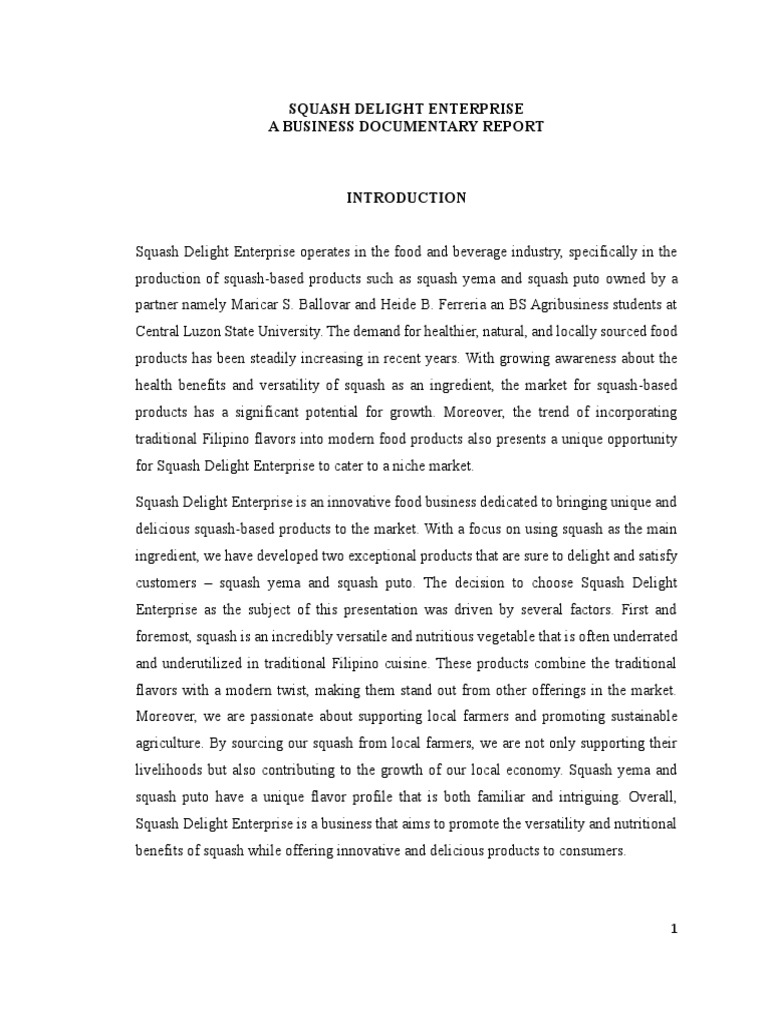 Squash Delight Enterprise Print | PDF | Cash Flow Statement | Expense