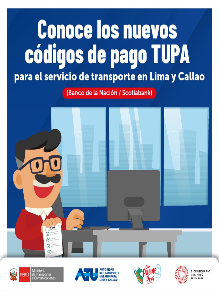 Códigos de Pago TUPA Transporte Lima | PDF
