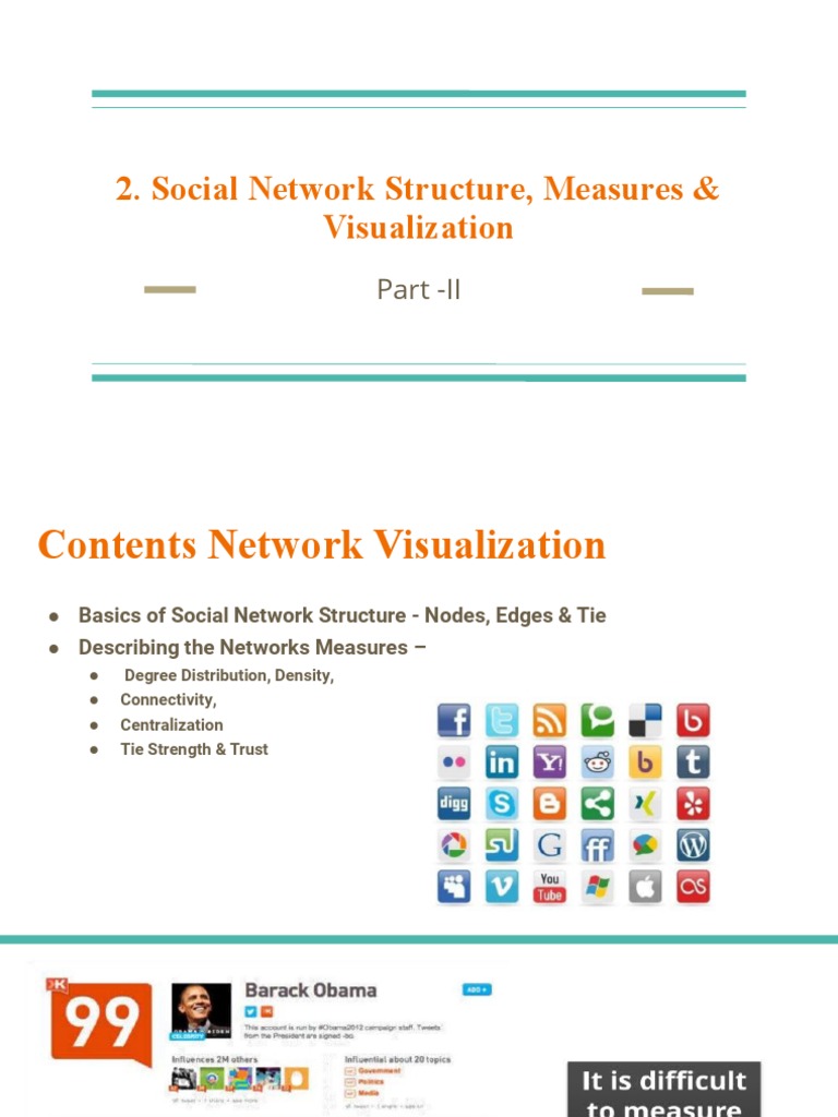 M2-Social Network Structure, Measures & Visualization-Part II | PDF | Social Network | Discrete ...