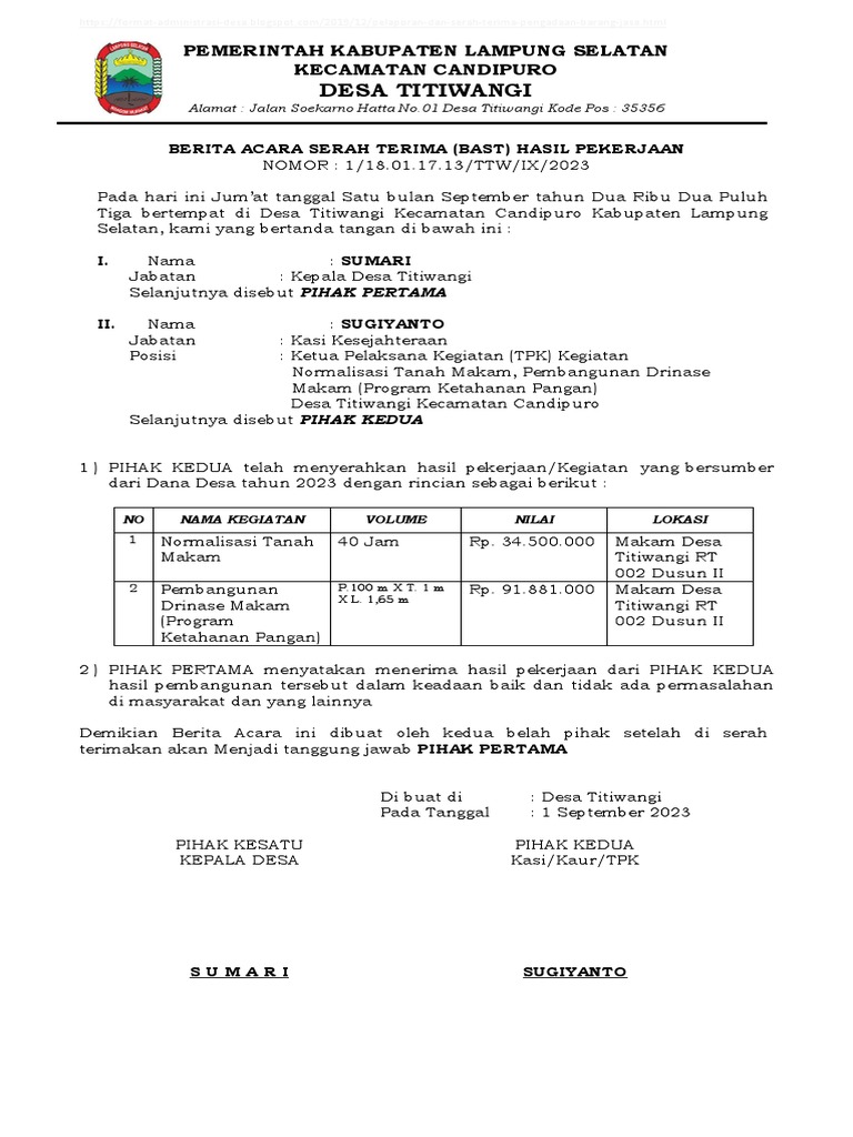 Bast Pekerjaan | PDF