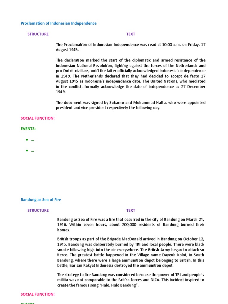 Historical Recount Text For X Ipa 2 | Download Free PDF | Conflicts ...