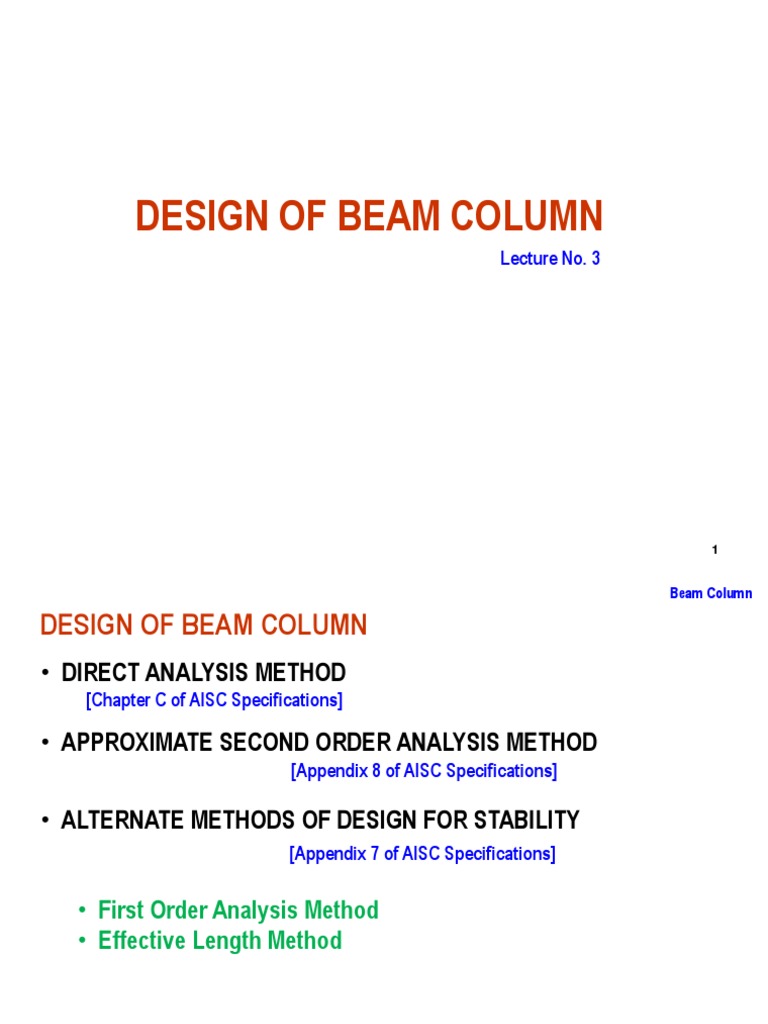 Dos Beam Column 3 Pdf Beam Structure Column