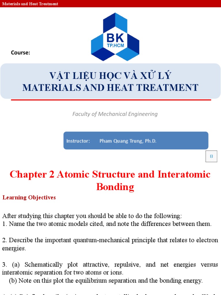 Atomic Structure and Bonding Overview | PDF | Chemical Bond | Atoms