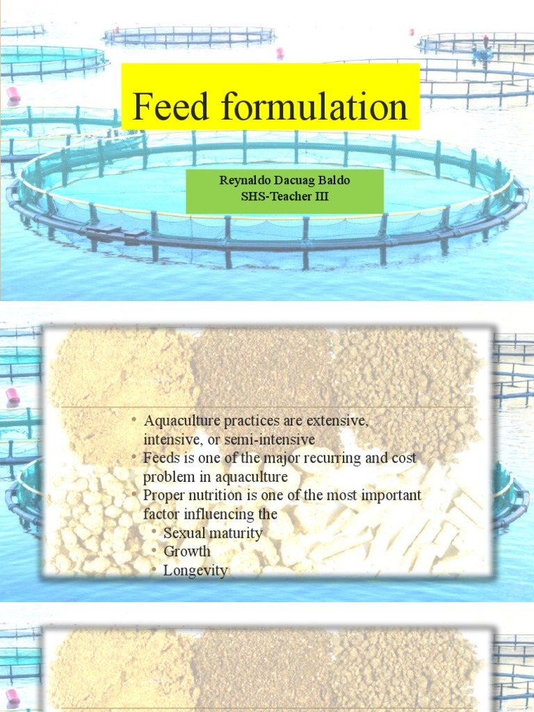 Feed Formulation For Observation | PDF | Fodder | Legume