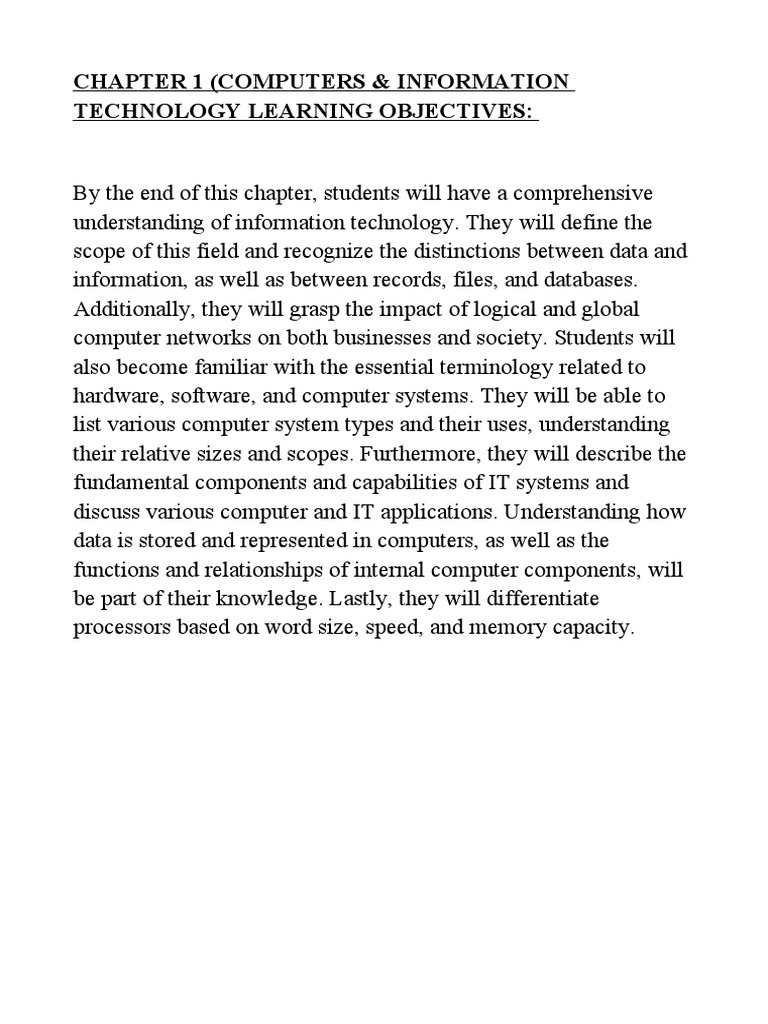 Information Technology Notes Pdf Computer Network Operating System