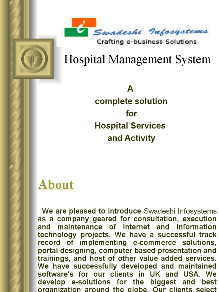 Hospital Management System | PDF