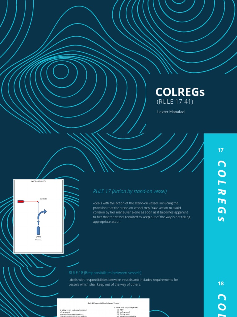 Colregs (Rule 17-41) | PDF