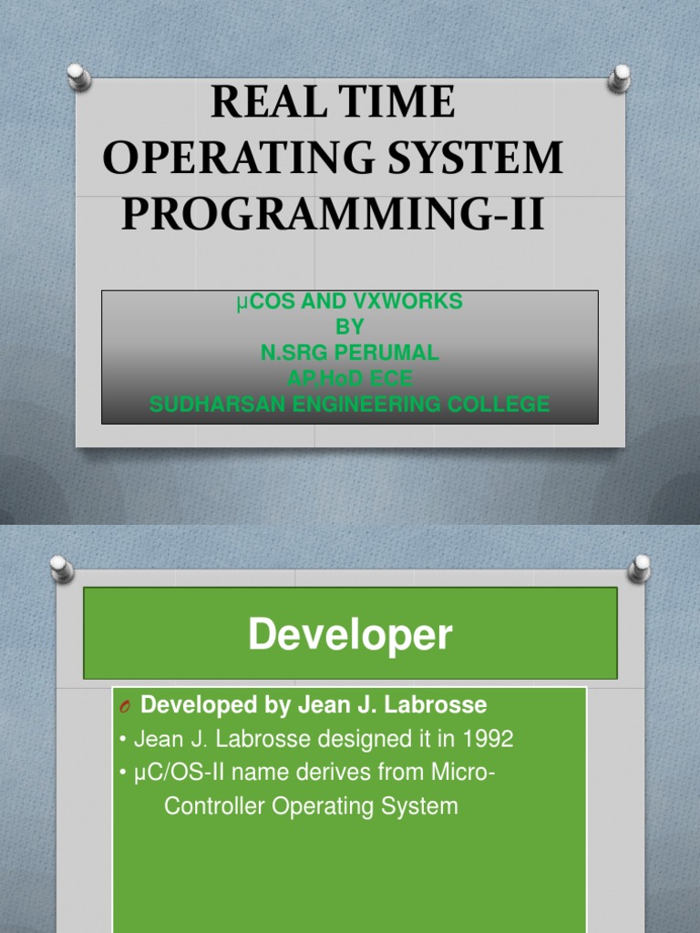 Real Time Operating System II | PDF | Embedded System | Operating System