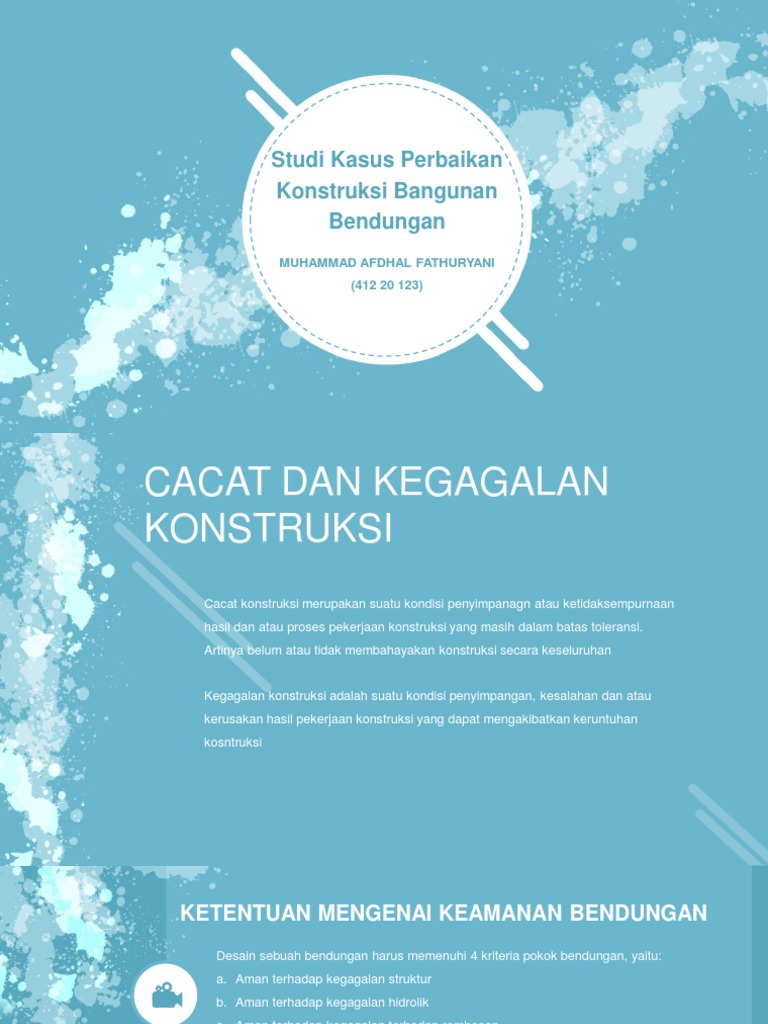 Tugas PPT Muhammad Afdhal Fathuryani (412 20 123) Cacat Dan Kegagalan ...