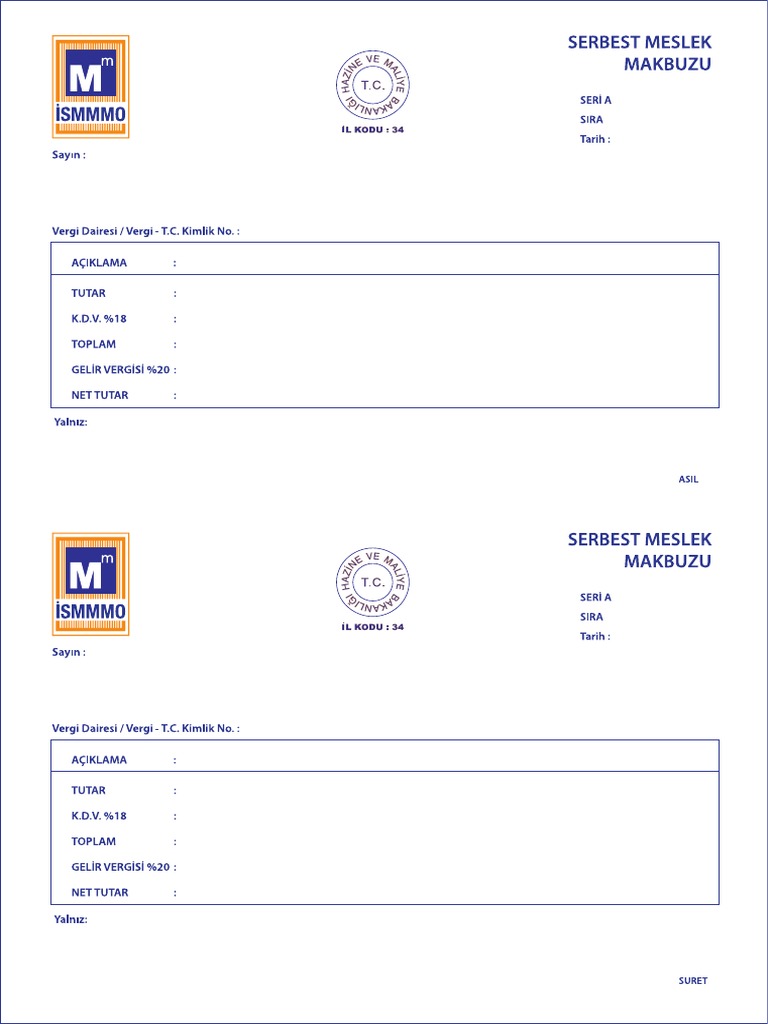 Serbest Meslek Makbuzu | PDF