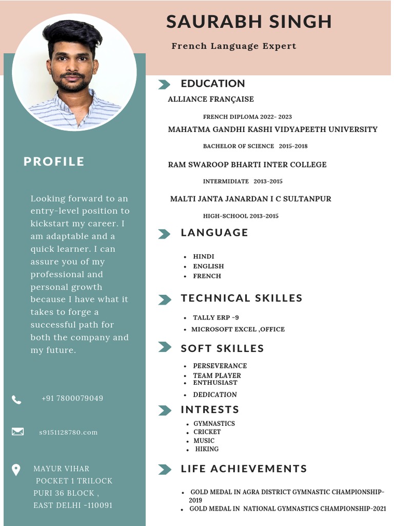 White Simple Student CV Resume | PDF