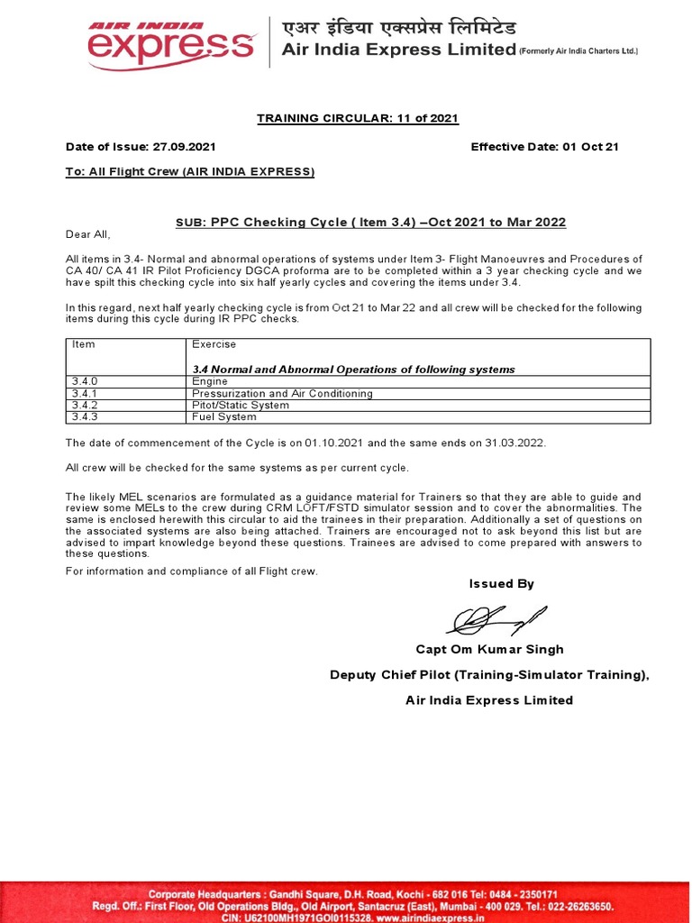Training Circular | Download Free PDF | Aviation | Aircraft