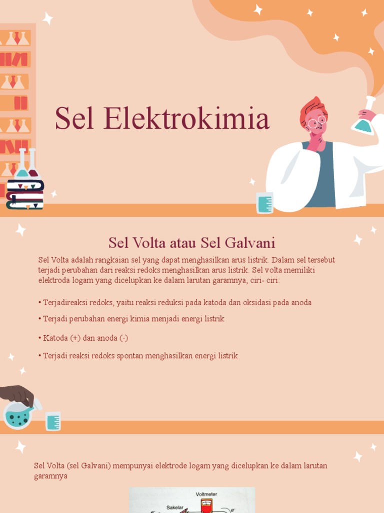 Sel Elektrokimia | PDF | Metode & Bahan Ajar | Teknologi & Rekayasa
