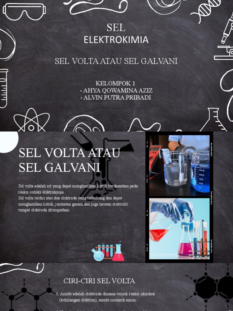 SEL Elektrokimia: Sel Volta Atau Sel Galvani | PDF
