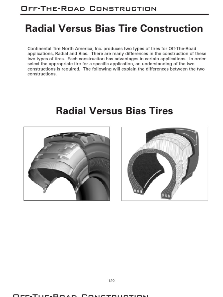 Comparing Radial and Bias Tire Constructions for Off-Road Vehicles ...