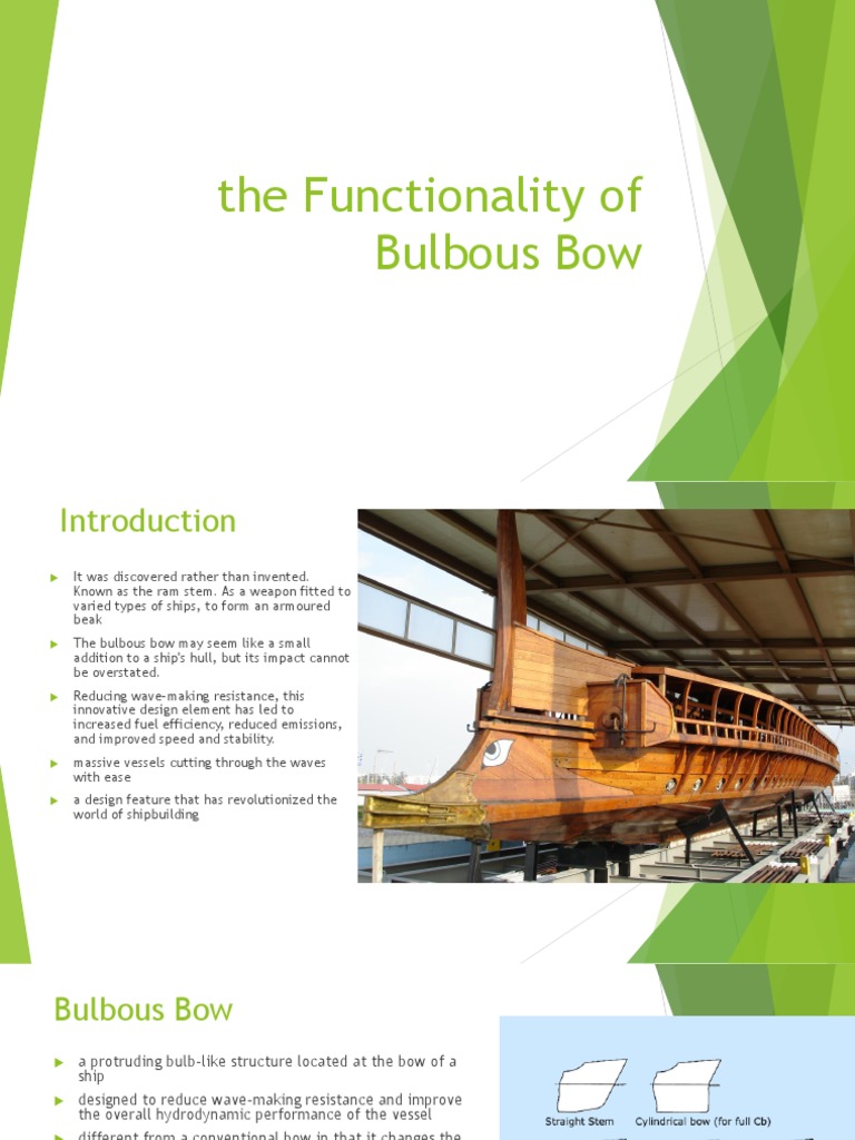 The Functionality of BUlbous Bow | PDF | Ships | Hull (Watercraft)