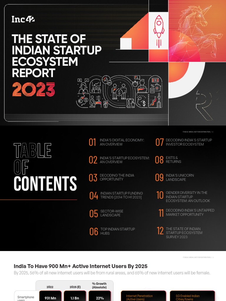 Indian Startup Ecosystem Report 2023 | PDF | Venture Capital ...