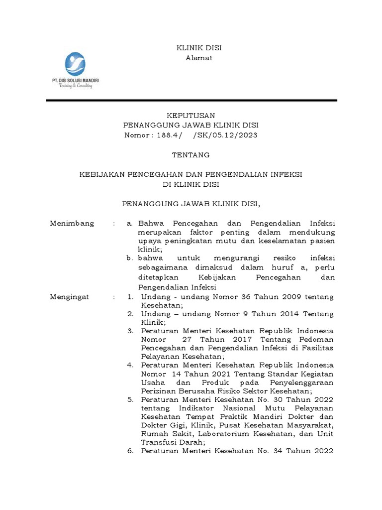 1 SK Kebijakan Ppi | PDF