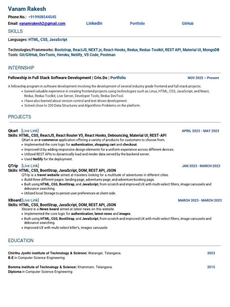 Rakesh Vanam | PDF | Bootstrap (Front End Framework) | Java Script