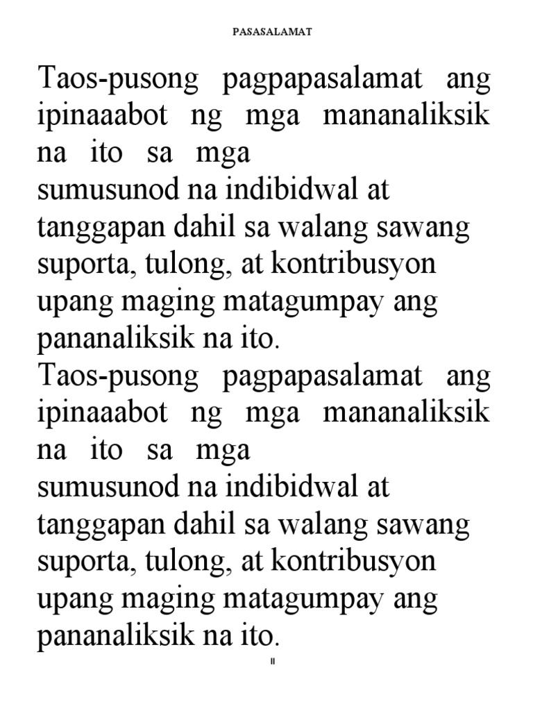 PASASALAMAT-sa-Pananaliksik Group 2 | PDF